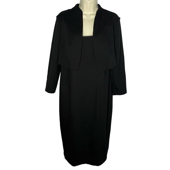 Basler | Dresses | Basler Black Stretch Carrer Classic Shift Dress With ...